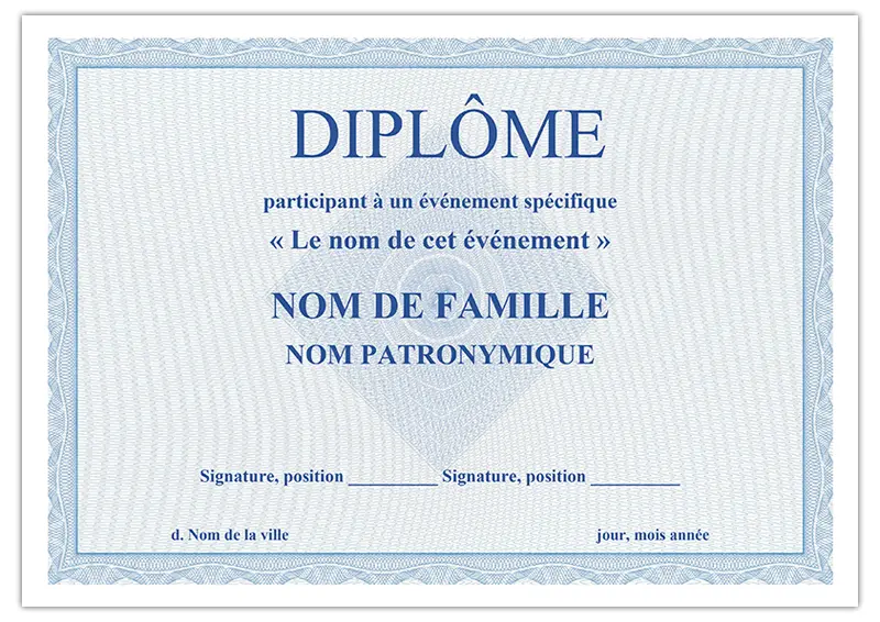 Modèle diplome Word – calendrier.su