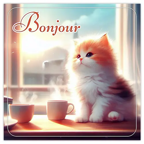 Bonjour chats – calendrier.su