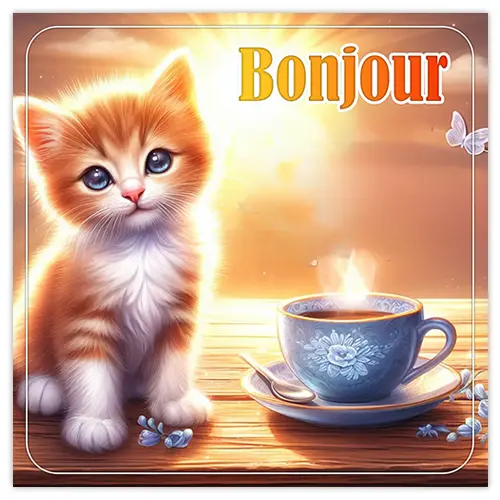 Bonjour chats – calendrier.su