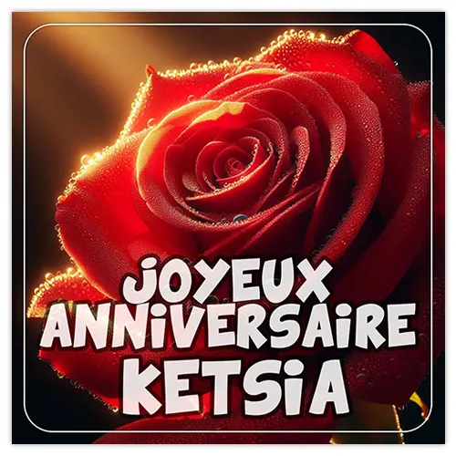 Joyeux Anniversaire Ketsia – calendrier.su